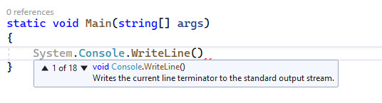 آموزش برنامه نویسی استفاده از IntelliSense در سی شارپ