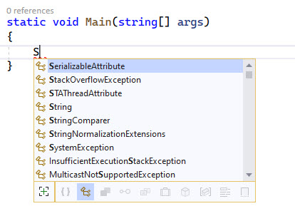 آموزش برنامه نویسی استفاده از IntelliSense در سی شارپ