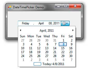 آموزش برنامه نویسی کنترل DateTimePicker در سی شارپ