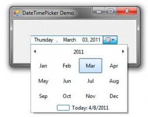آموزش برنامه نویسی کنترل DateTimePicker در سی شارپ
