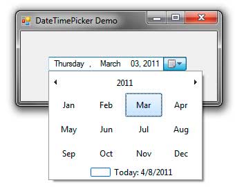 آموزش برنامه نویسی کنترل DateTimePicker در سی شارپ