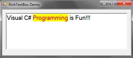 آموزش برنامه نویسی کنترل RichTextBox در سی شارپ