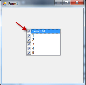 آموزش برنامه نویسی اضافه کردن دکمه Select All به CheckedListBox