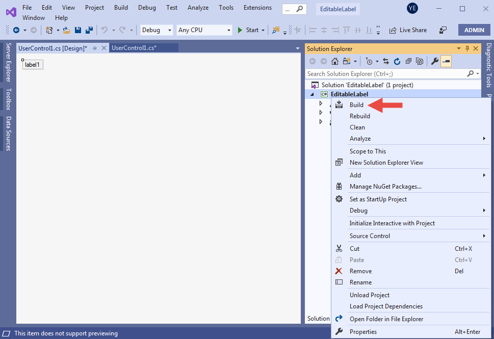 آموزش برنامه نویسی ساخت User Control در سی شارپ