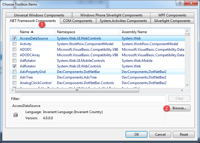 آموزش برنامه نویسی آموزش کامپوننت Dev Component در سی شارپ – درس دوم – وارد کردن Dev Component ...