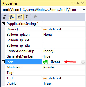 آموزش برنامه نویسی کنترل Notify Icon
