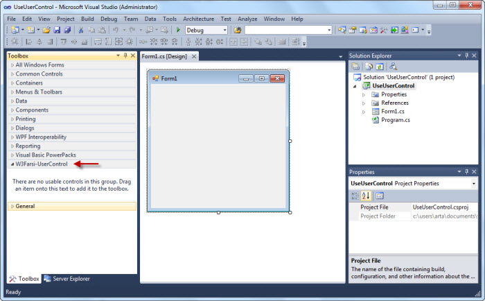 آموزش برنامه نویسی ایجاد User Control یا یوزر کنترل در سی شارپ