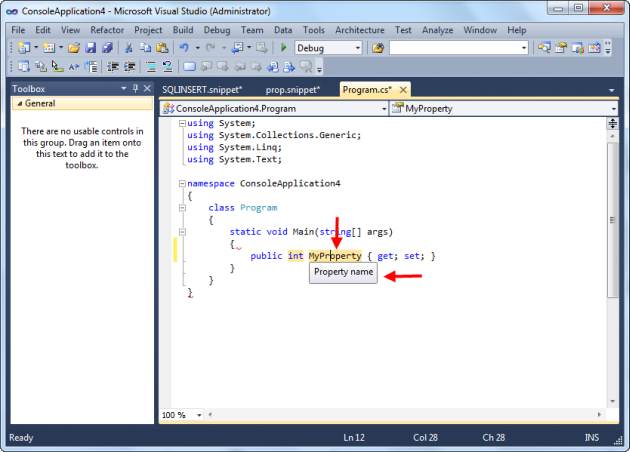 آموزش برنامه نویسی ایجاد و استفاده از خرده کد (Code Snippet) در سی شارپ ...