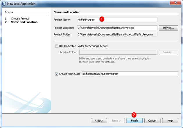 آموزش برنامه نویسی ساخت یک برنامه در جاوا