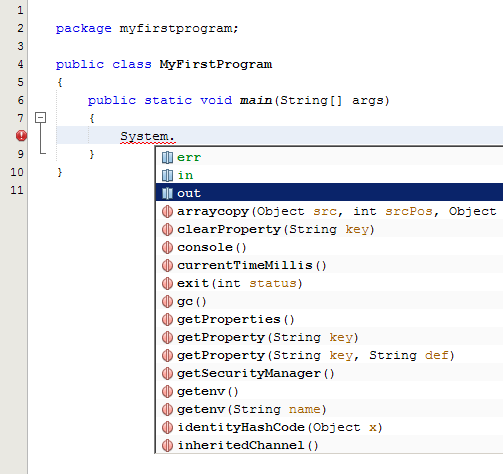 آموزش برنامه نویسی استفاده از IntelliSense در NetBeans - آموزش برنامه نویسی