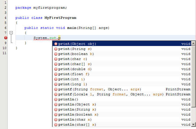 آموزش برنامه نویسی استفاده از IntelliSense در NetBeans - آموزش برنامه نویسی