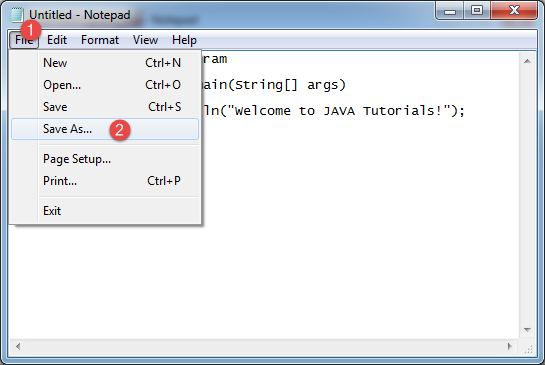 آموزش برنامه نویسی ساخت یک برنامه در جاوا