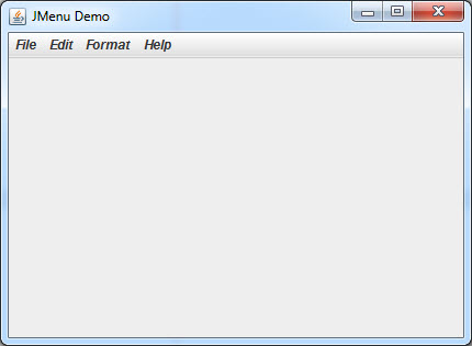 آموزش برنامه نویسی ساخت منو در جاوا با کنترل JMenuBar