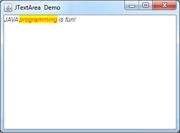آموزش برنامه نویسی کنترل JTextArea در swing و جاوا