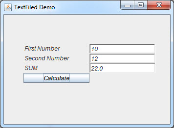 آموزش برنامه نویسی کنترل JTextField و JPasswordField - آموزش برنامه نویسی