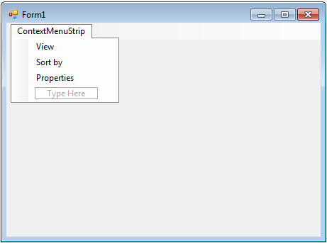 آموزش برنامه نویسی کنترل ContextMenuStrip در سی شارپ