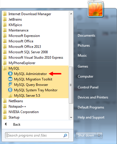 آموزش برنامه نویسی نصب نرم افزار MYSQL Administrator و آشنایی با محیط ...