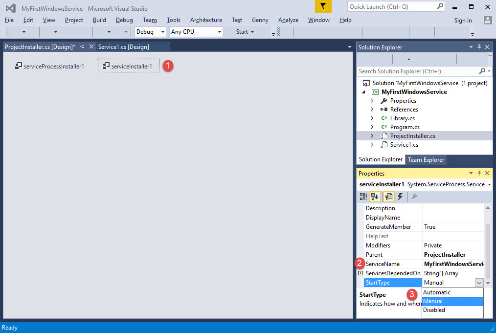 آموزش برنامه نویسی ایجاد Windows Service (ویندوز سرویس) در سی شارپ