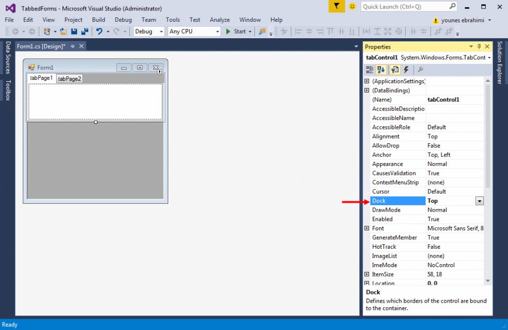آموزش برنامه نویسی Tabبندی فرم ها در سی شارپ