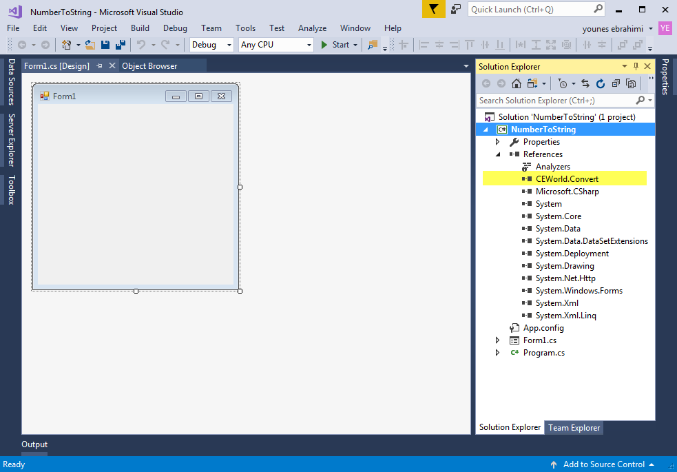 آموزش برنامه نویسی تبدیل عدد به حرف در سی شارپ - آموزش برنامه نویسی