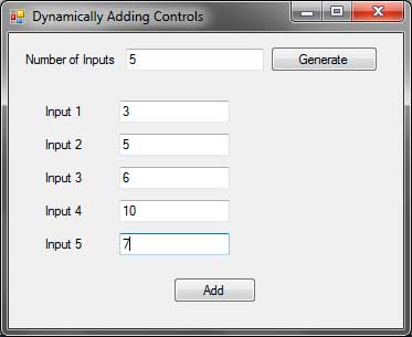 آموزش برنامه نویسی اضافه کردن کنترل‌ها به صورت پویا (داینامیک) - آموزش برنامه نویسی